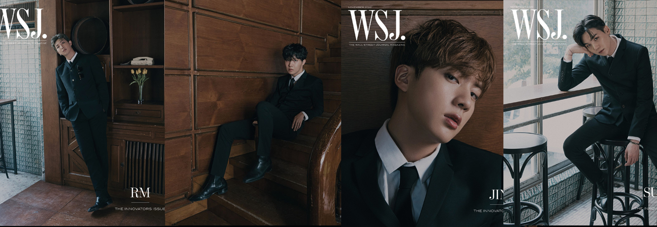 Estas son las elegantes fotos de la Hyung Line de BTS en la revist WSJ ...