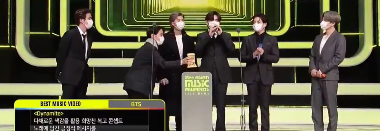 Dynamite de BTS gana en la categoria de Mejor Video Musical en los MAMA 2020 | KpopLat