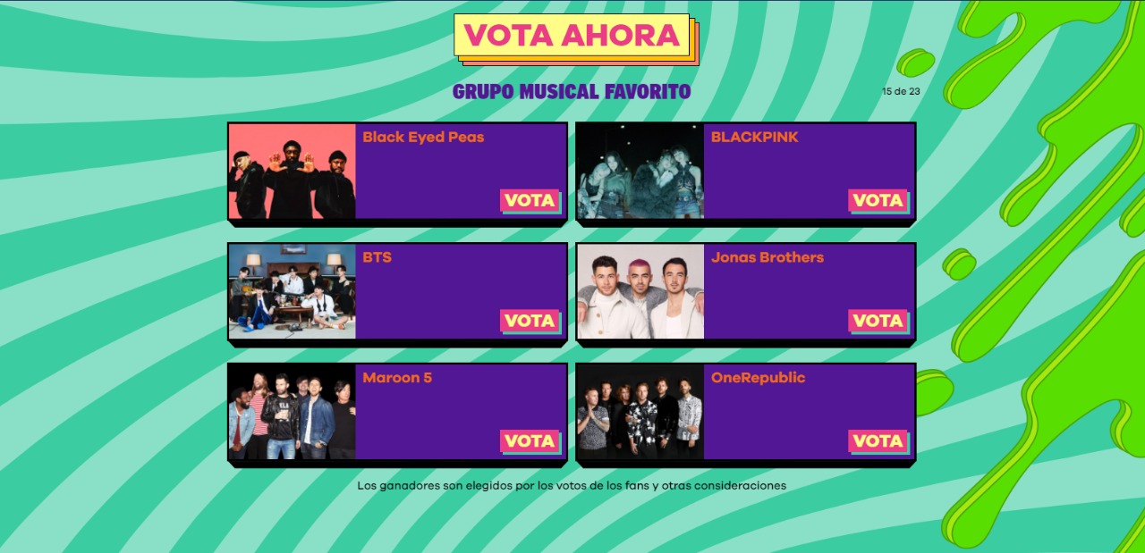 Vote em BTS e Blackpink no 2021 Kids Choice Awards | KpopLat