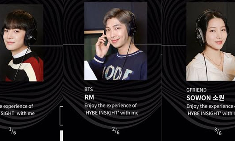 Ellos son la voces oficiales durante tu visita al museo HYBE INSIGHT ...